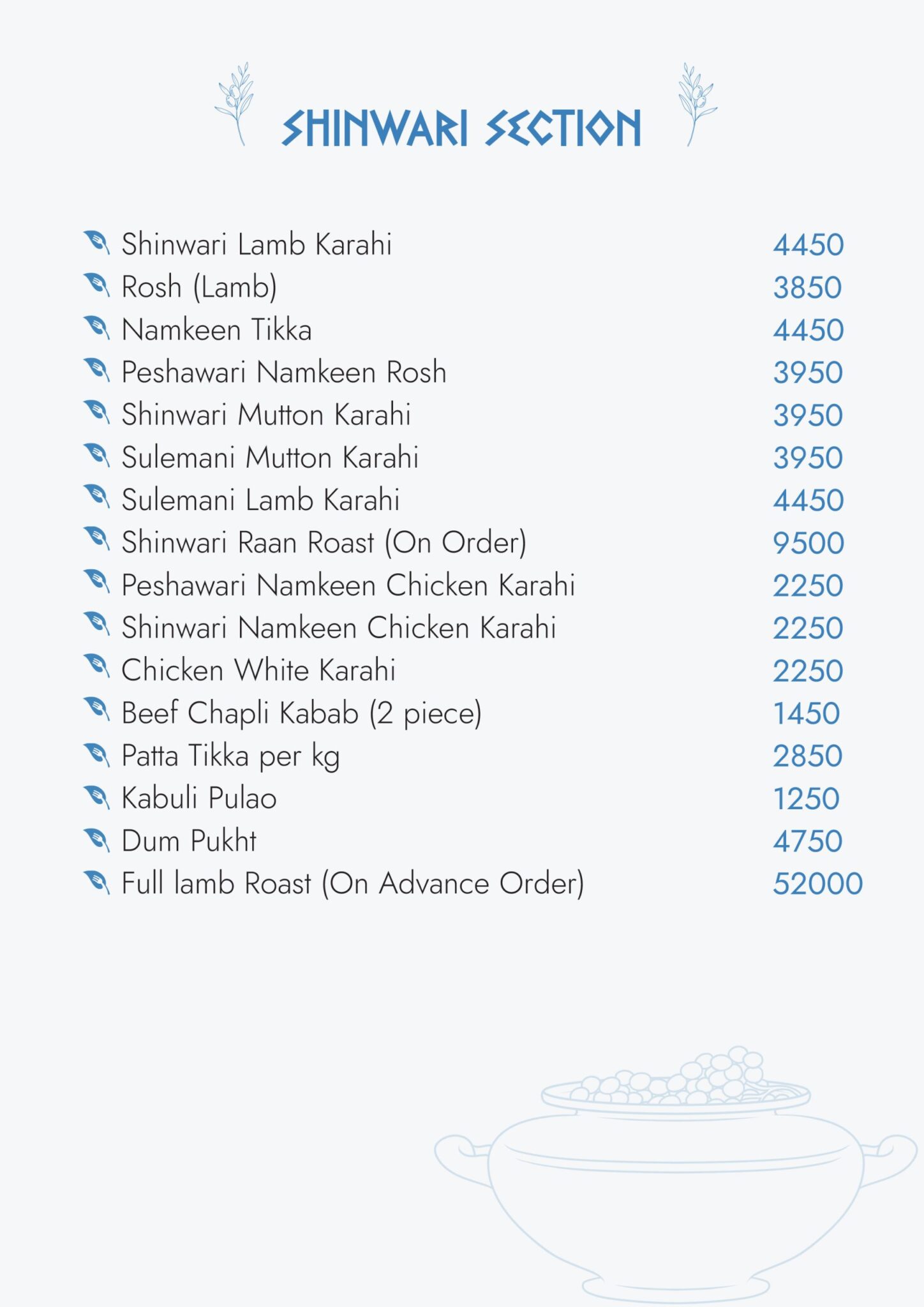 Menu – Lotus Garden